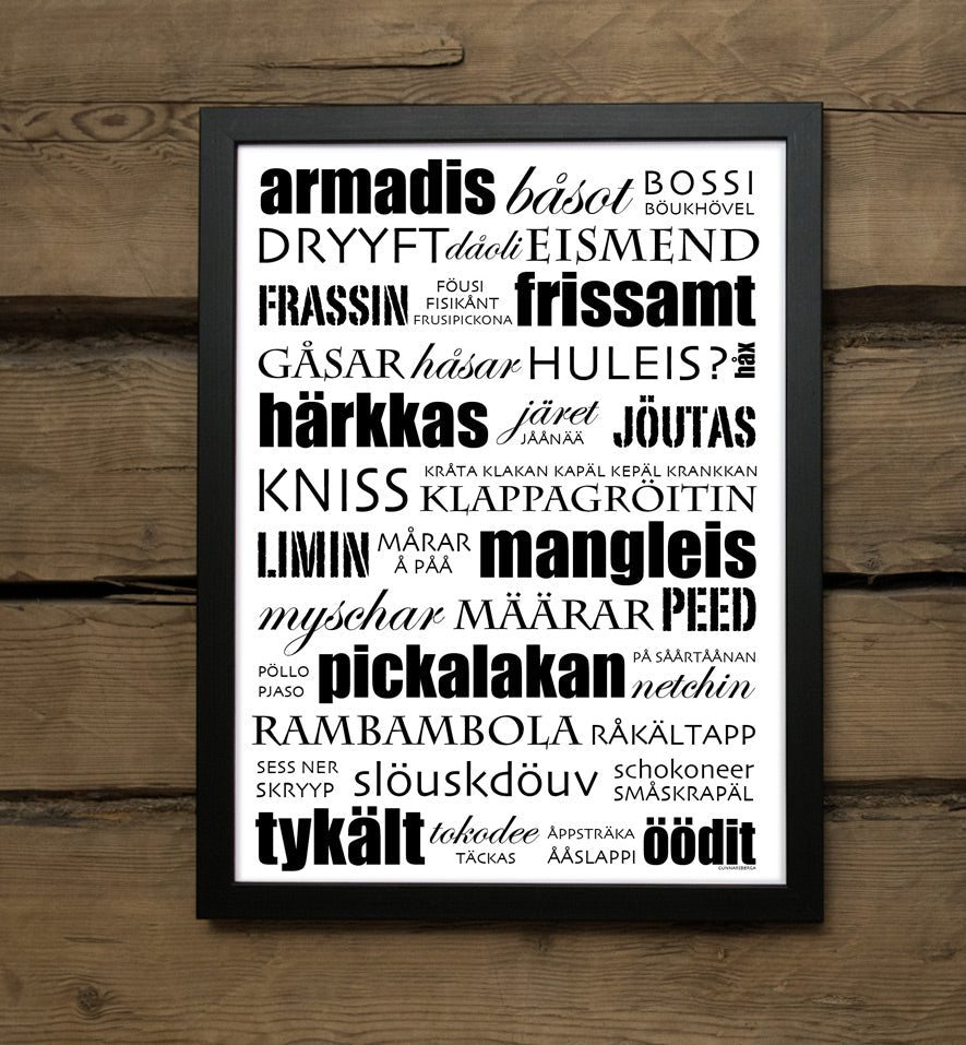 Alla posters med dialekt från Gunnarsberga