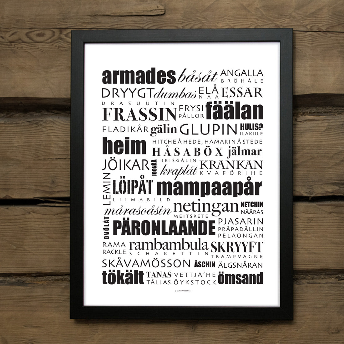 Lappfjärd - dialektposter – Gunnarsberga